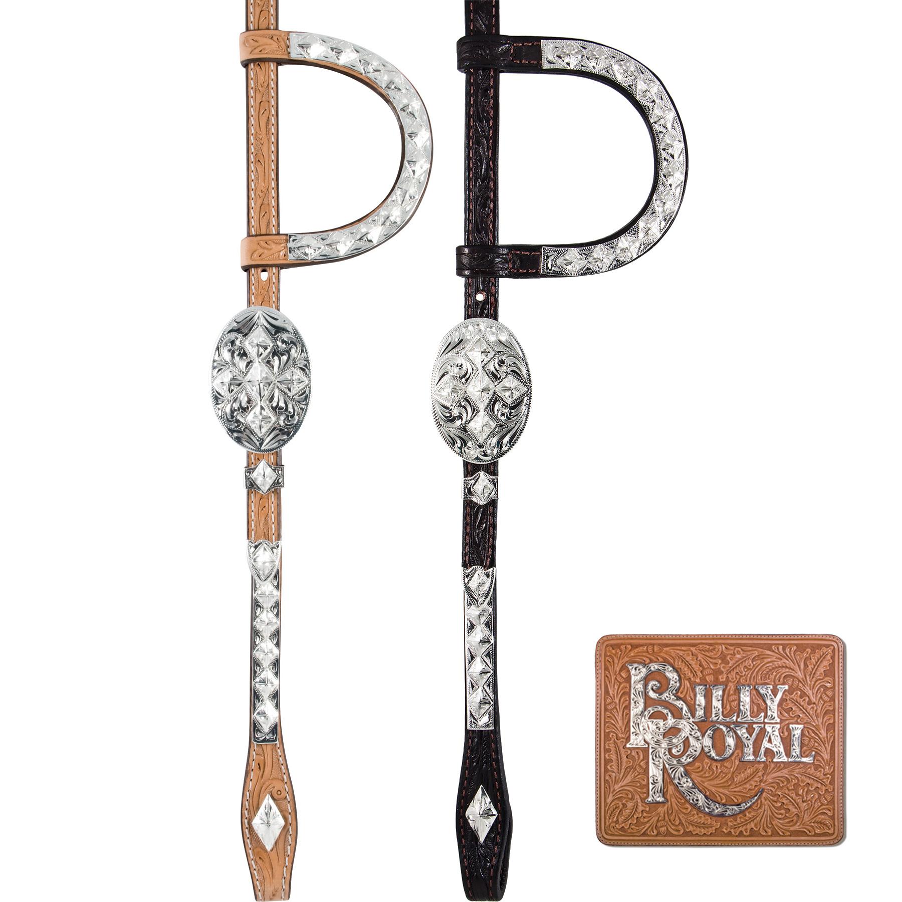 Billy Royal® Double Diamond Two Ear Headstall: The Equine Arena On-Line