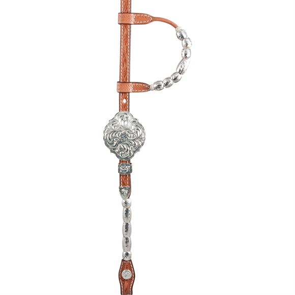 Double S Silver Ferrule Show Headstall with Silver Barrels: The Equine ...
