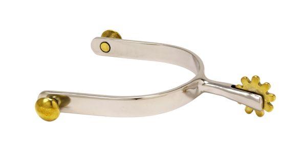 Western Stainless Steel Offset Spurs - Kelly Silver Star: The Equine ...